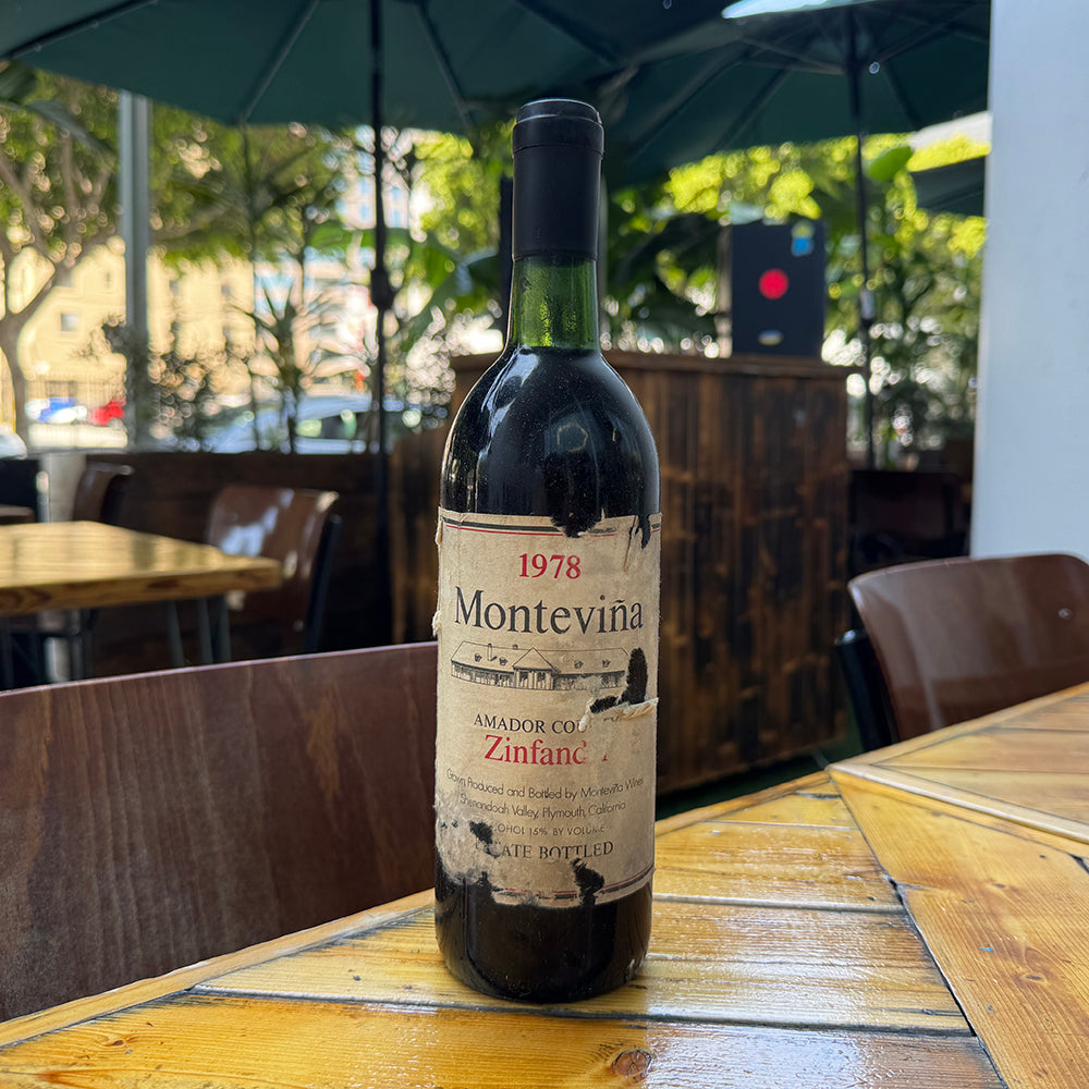 1978 Montevina Zinfandel, 750 mL Red Wine Bottle (15% ABV) – Good Clean Fun